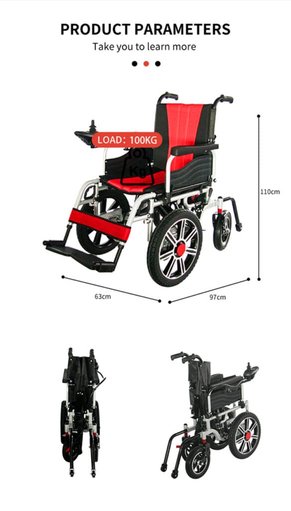 Portable Health Care Hospital Electric Wheelchair